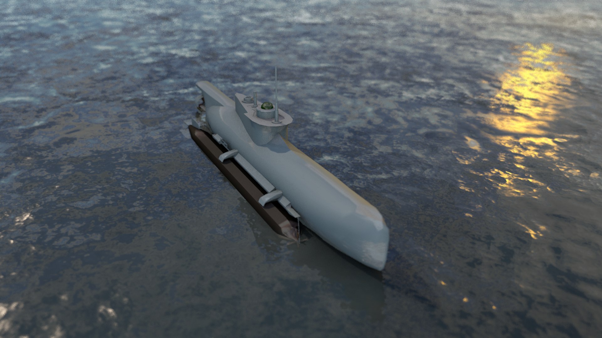 Seehund german midget submarine 3D model - TurboSquid 1460188