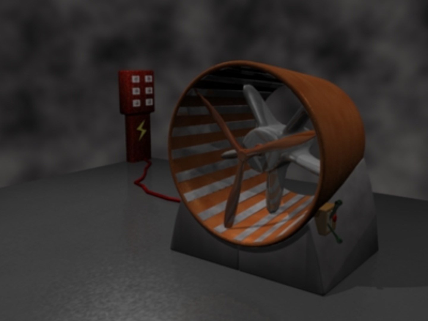 3d Model Turbine Ventilator Fan