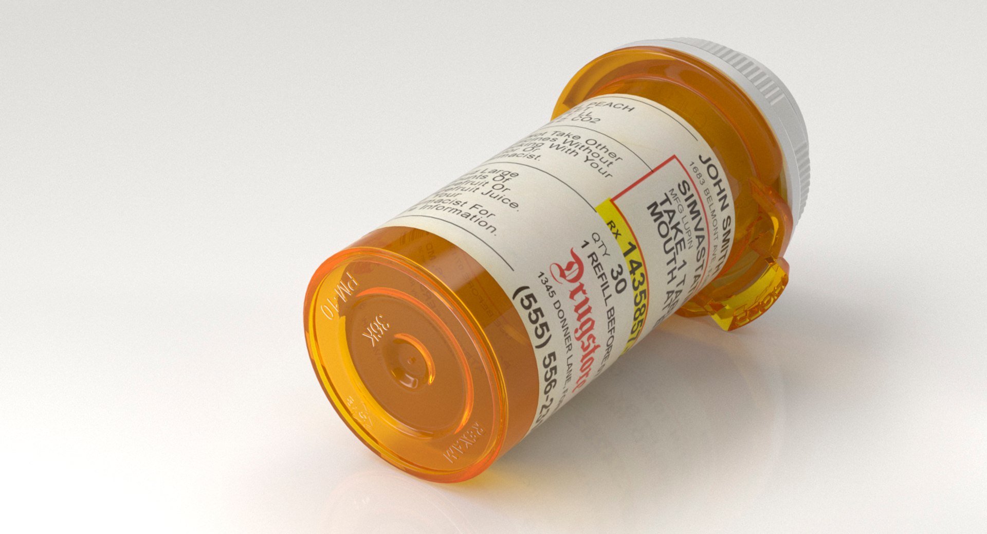 3ds Max Rexam Prescription Bottle Pills