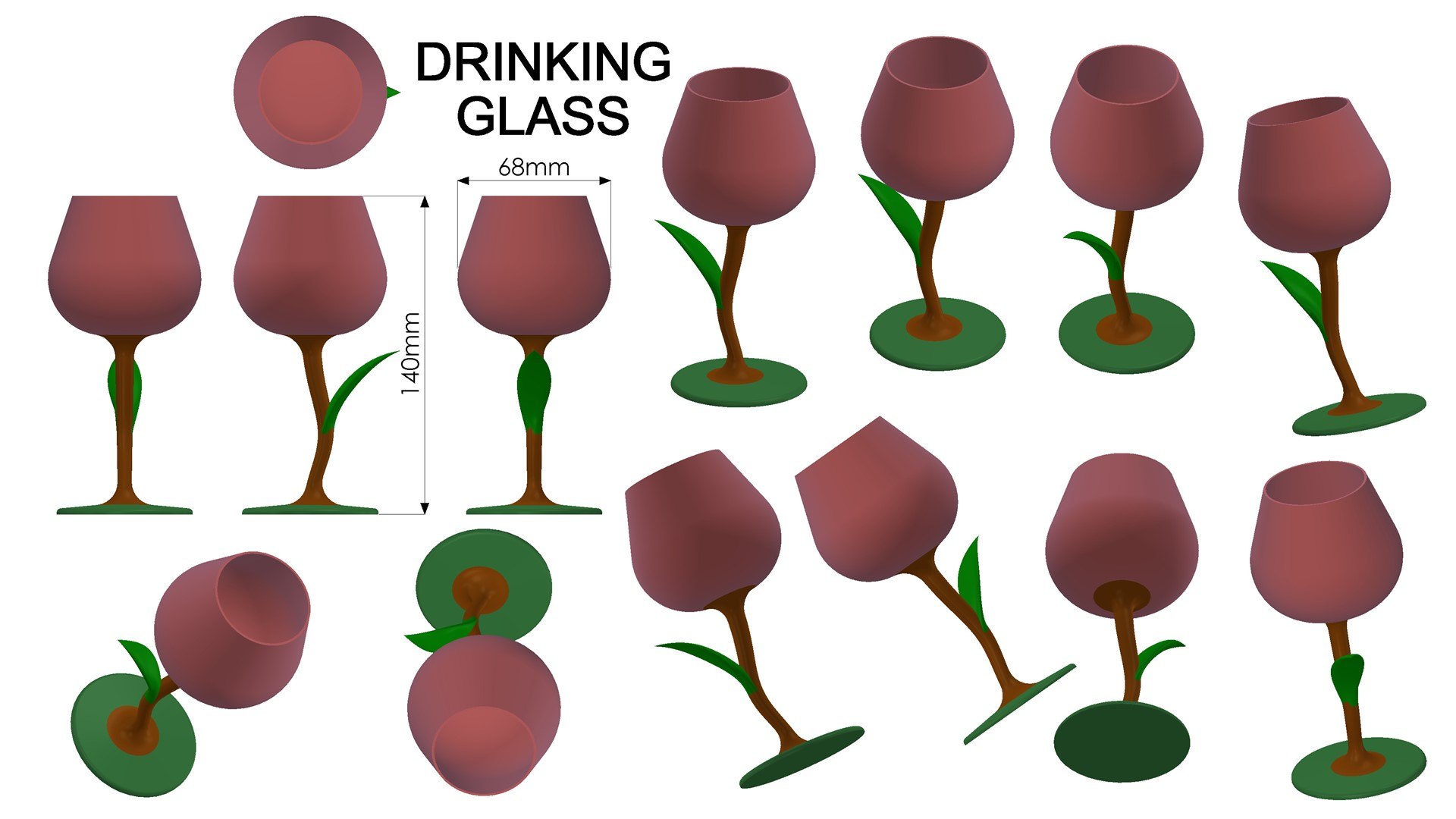 Drinking Glass 3D Model - TurboSquid 2234207