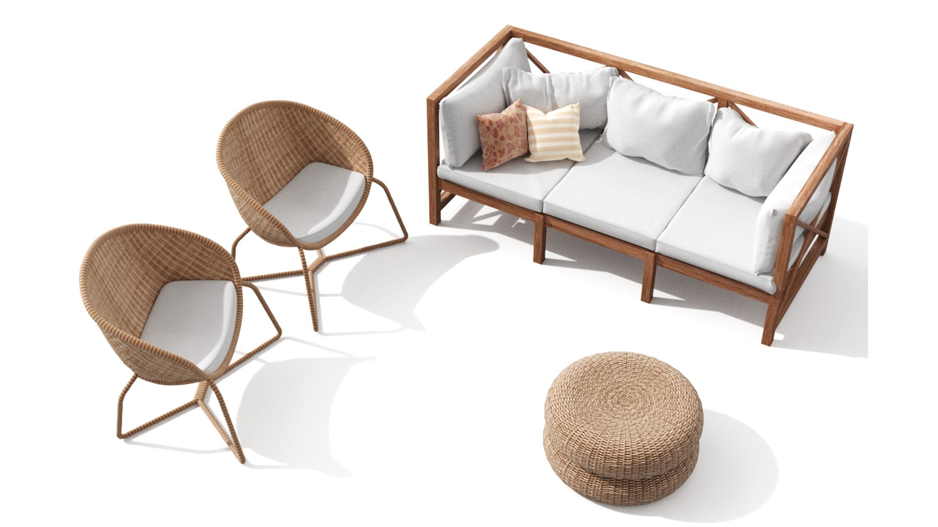 Outdoor Apartment Patio 3D Model - TurboSquid 1582109