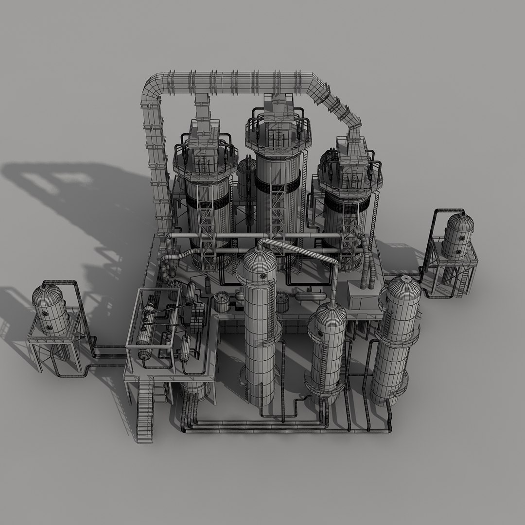 3d Model Refineries 1