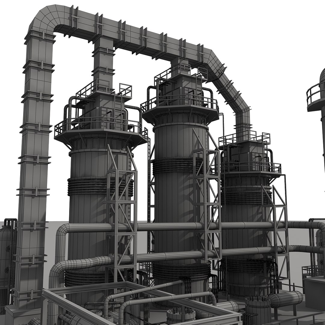 3d Model Refineries 1