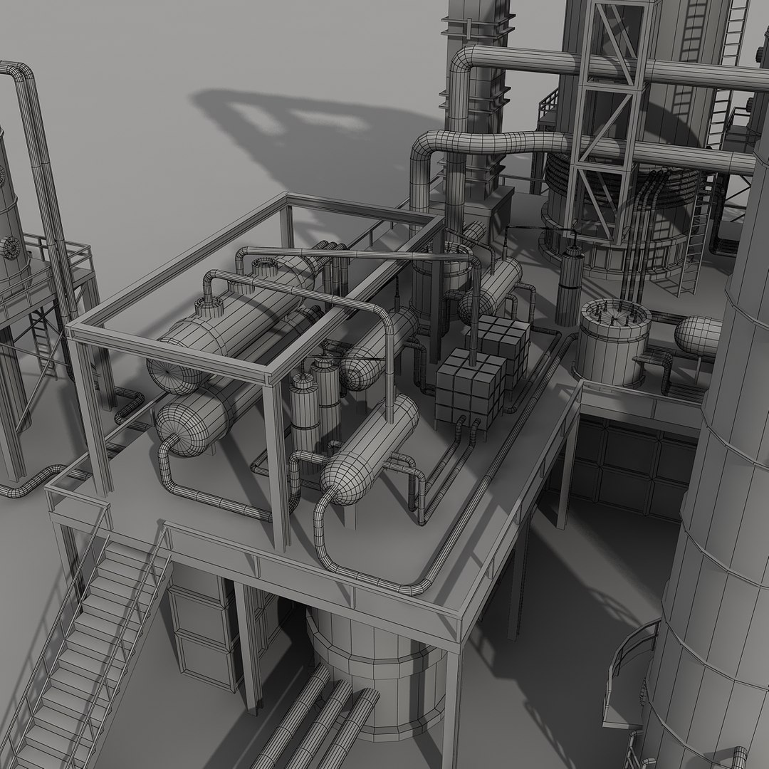 3d Model Refineries 1