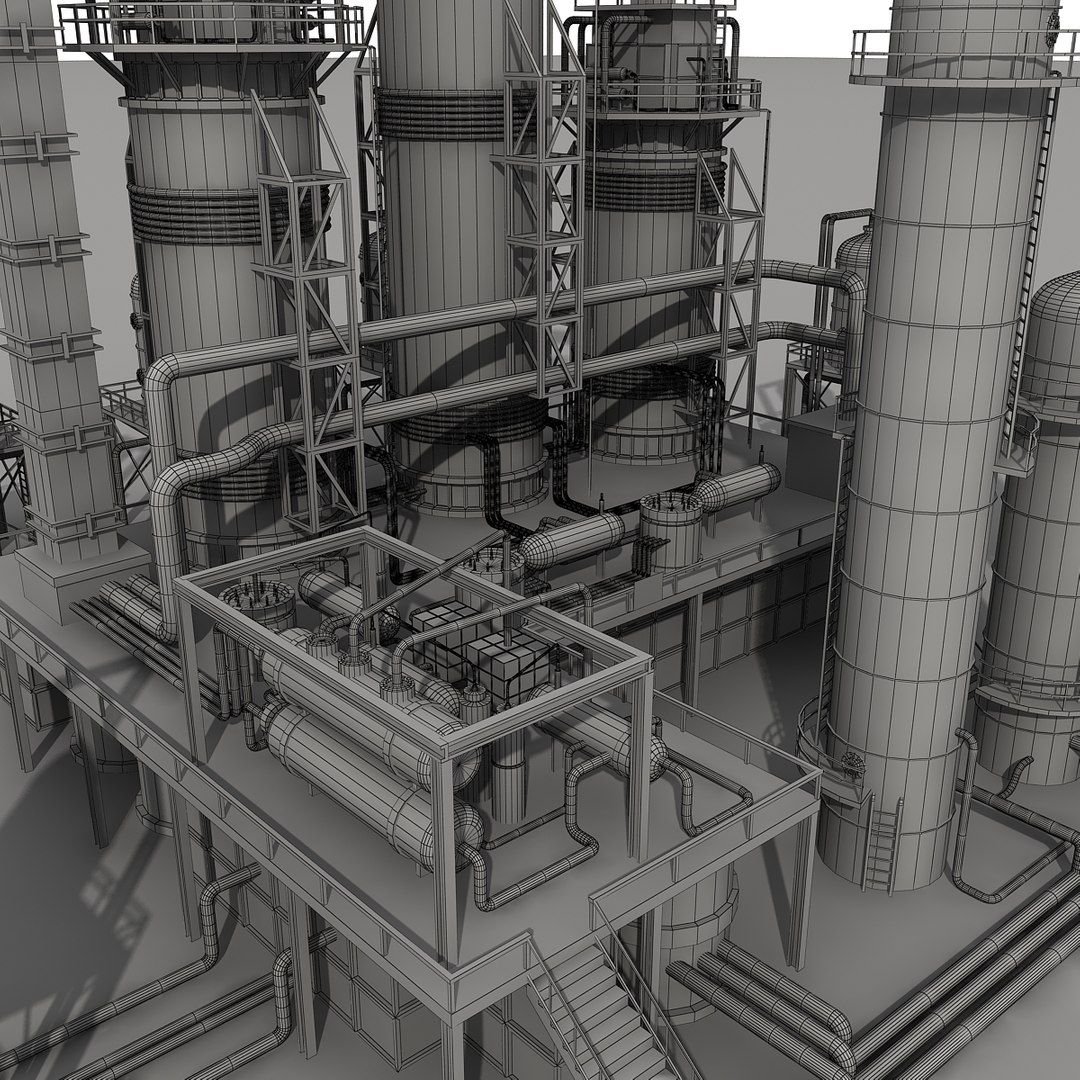 3d Model Refineries 1