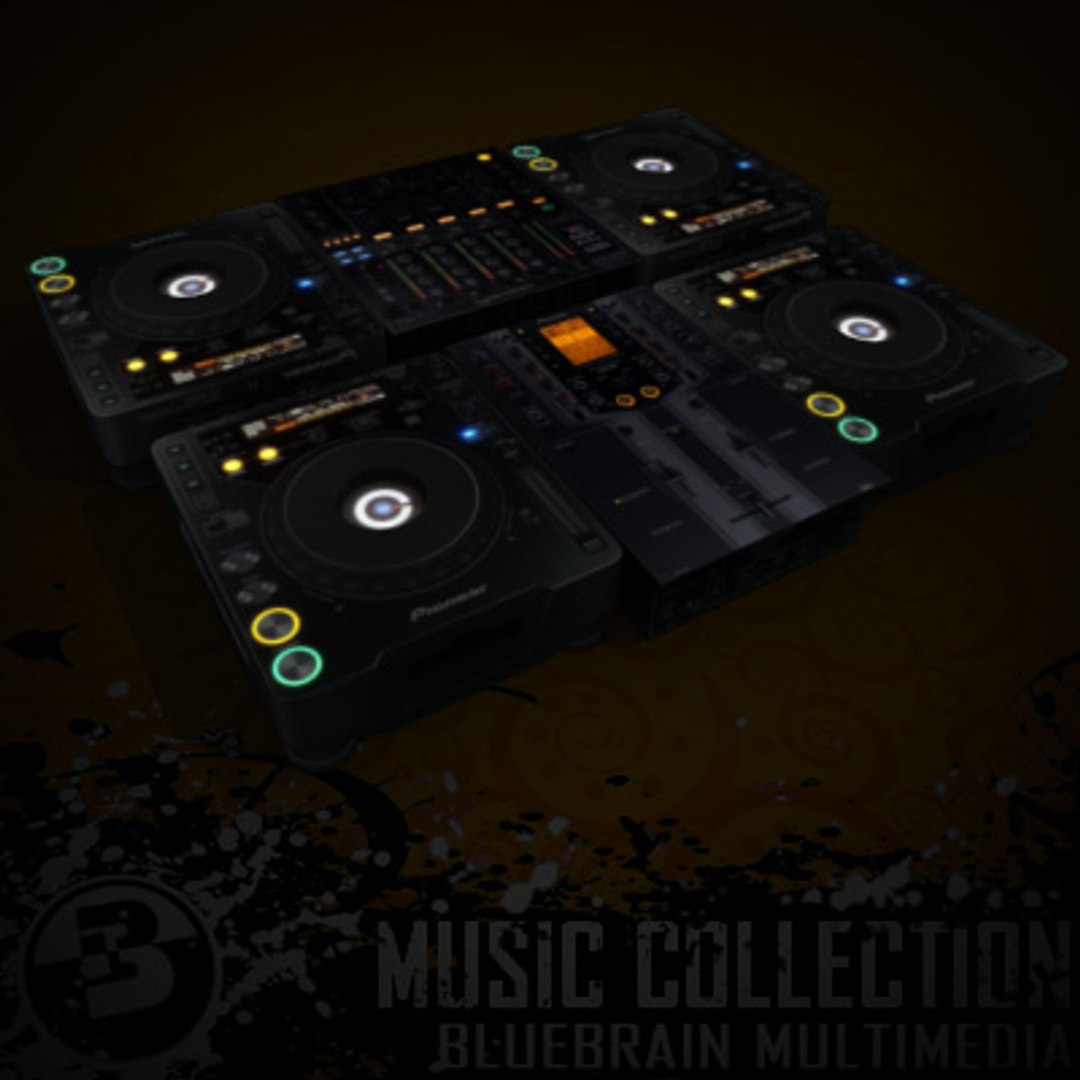 3d Set Dj Gear Model