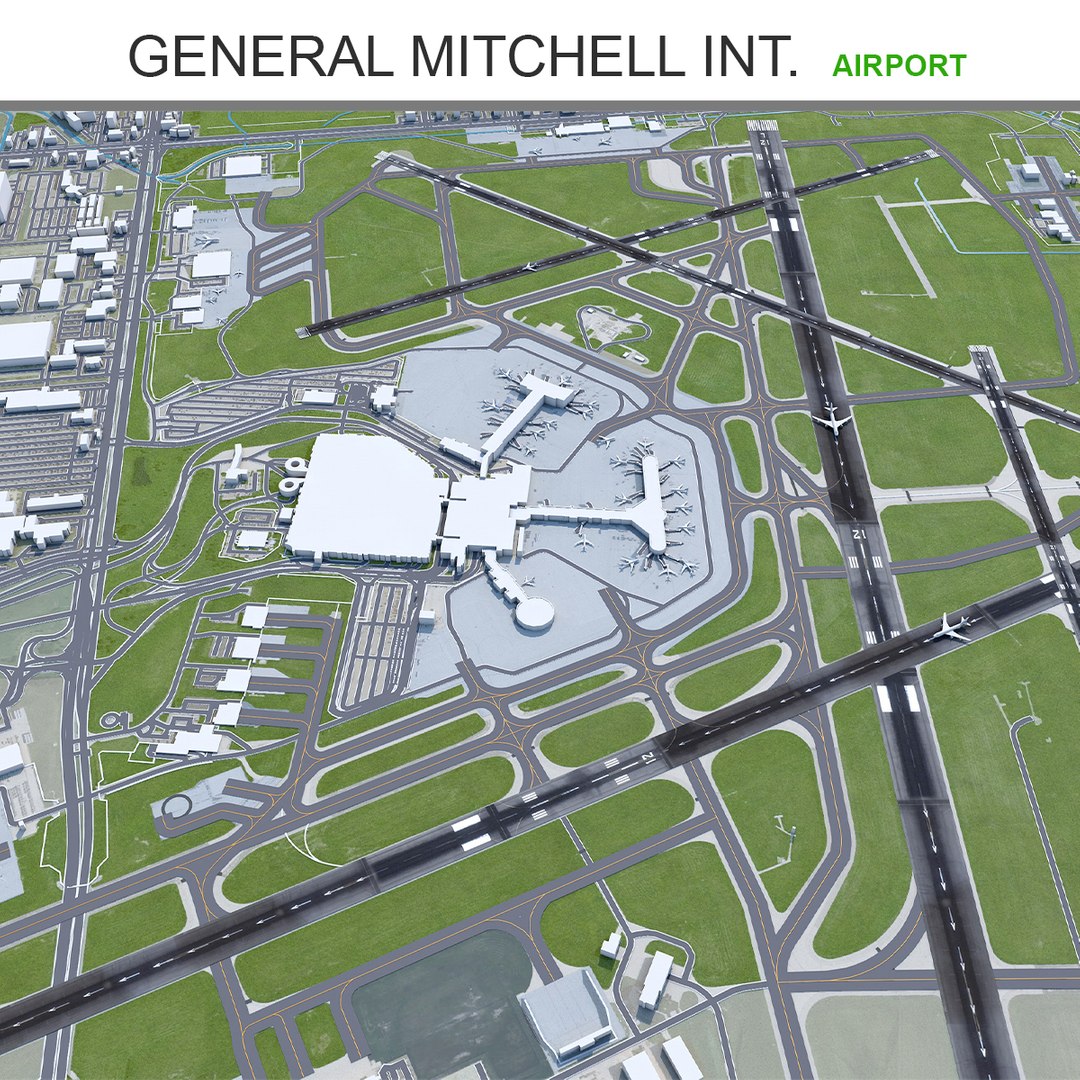 General Mitchell International Airport 3D - TurboSquid 2016187