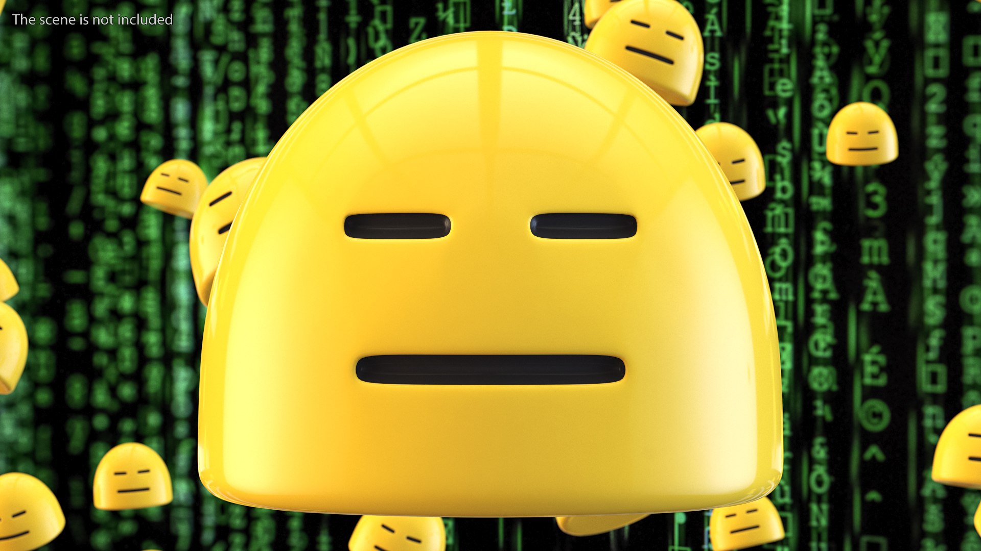 3D Model Expressionless Face Android Emoji - TurboSquid 1823724