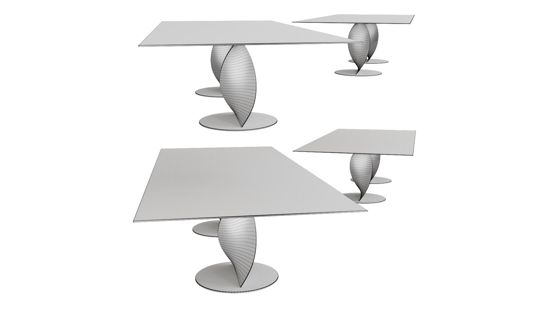 3D model sd Elika a due basi by Porada table - TurboSquid 2113863