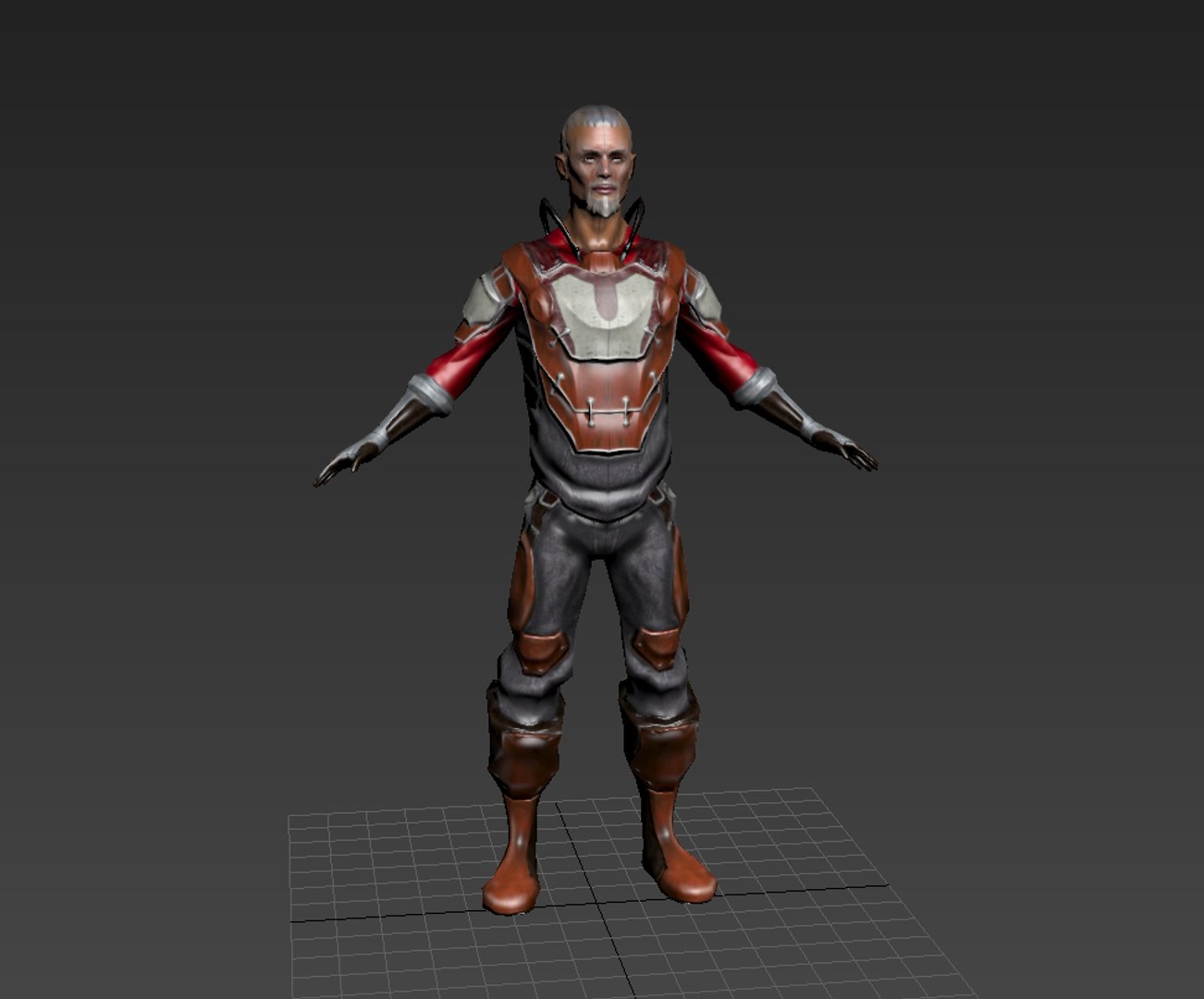 3d Model Old Man Character