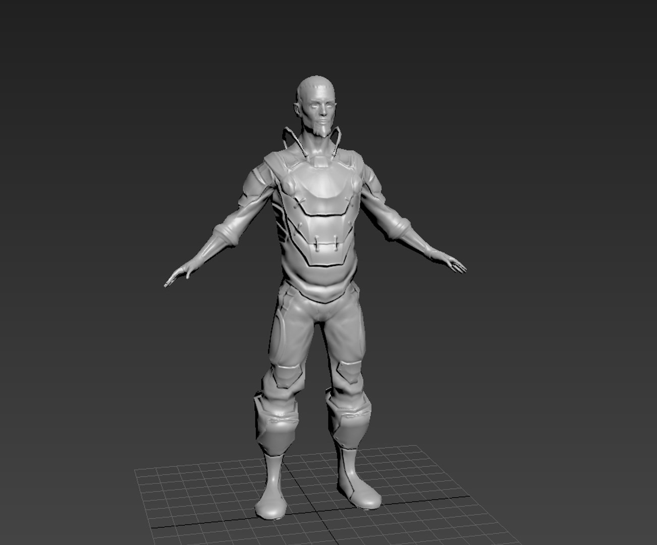 3d Model Old Man Character