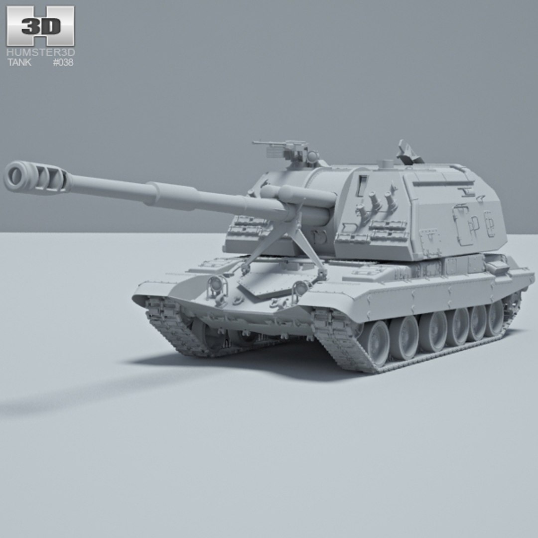 Msta Msta-s 2s19 3D Model - TurboSquid 1205155