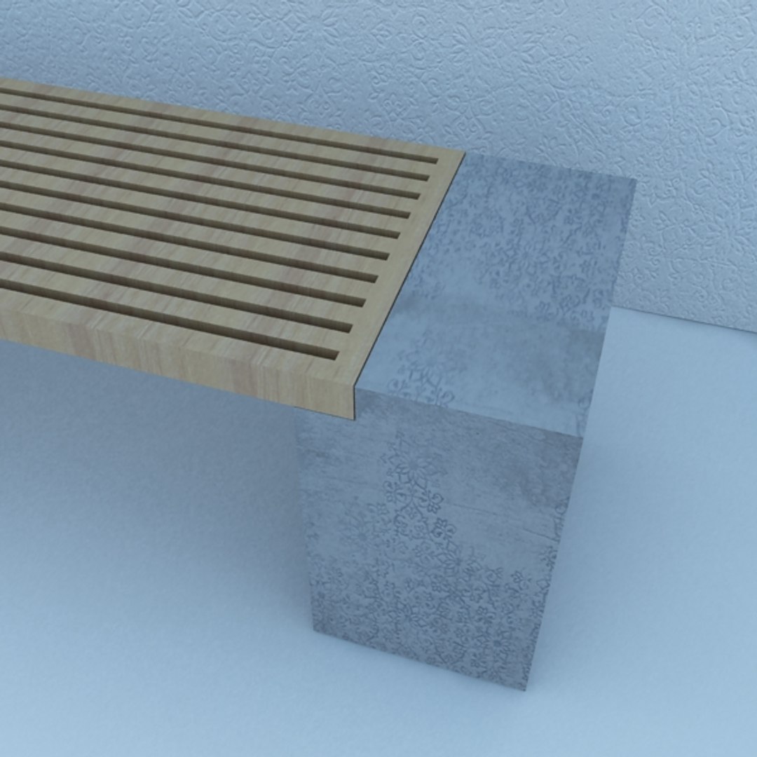 Street Bench Modern 3D Model - TurboSquid 1305833
