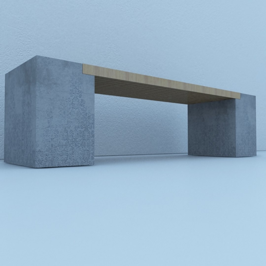 Street Bench Modern 3D Model - TurboSquid 1305833