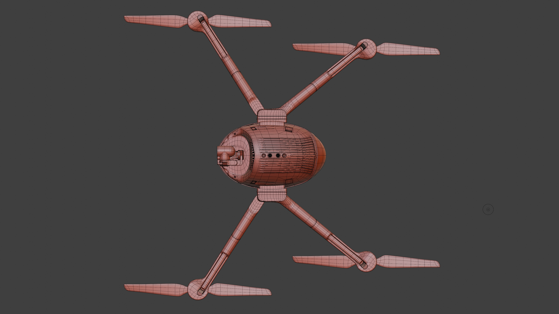 3D Drone replica with oval egg type shape - TurboSquid 1740253
