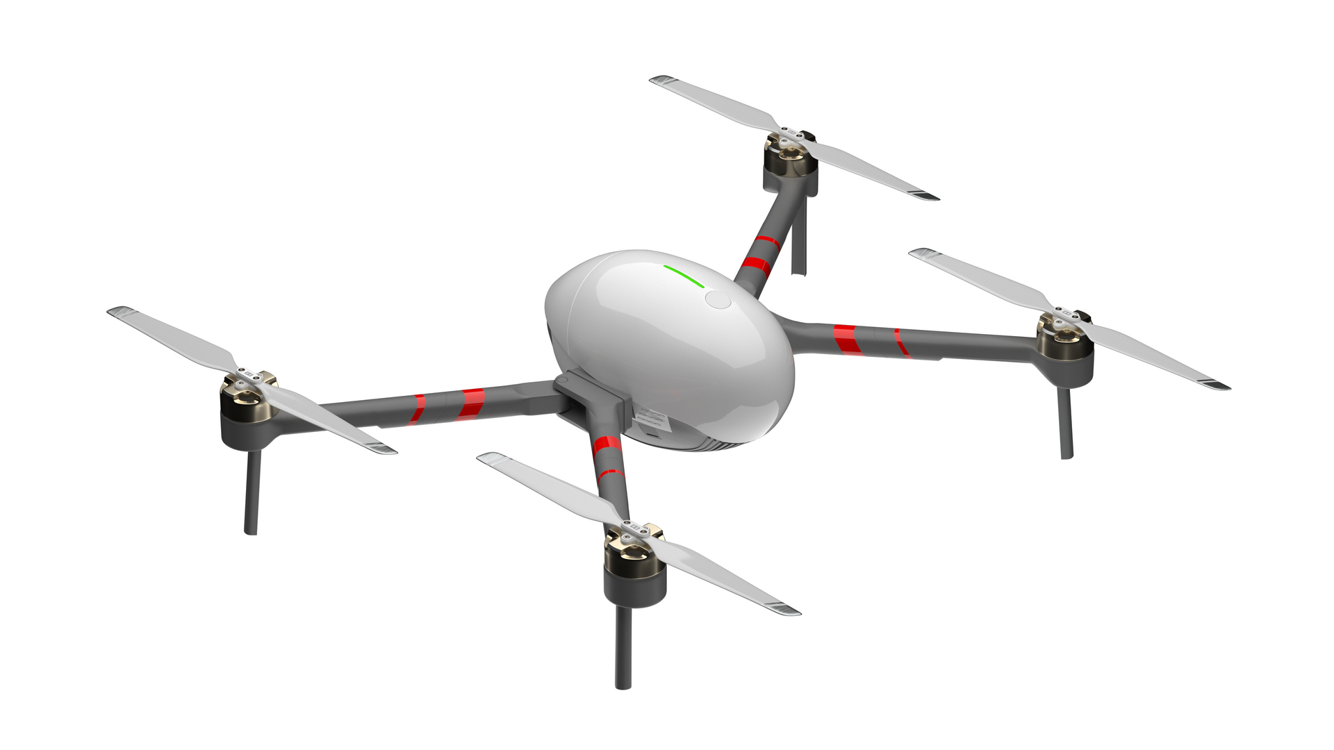 3D Drone replica with oval egg type shape - TurboSquid 1740253