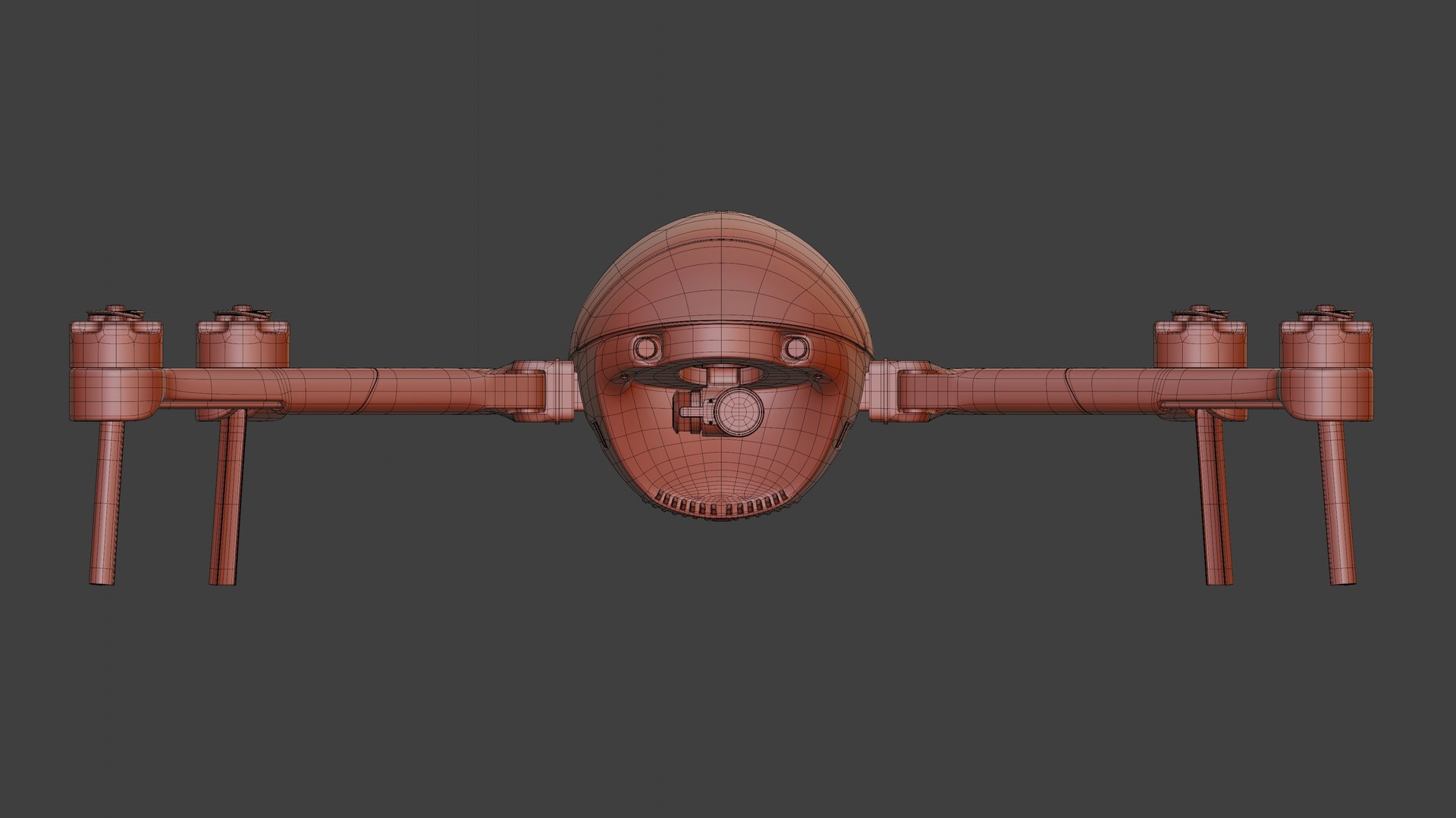 3D Drone Replica With Oval Egg Type Shape - TurboSquid 1740253