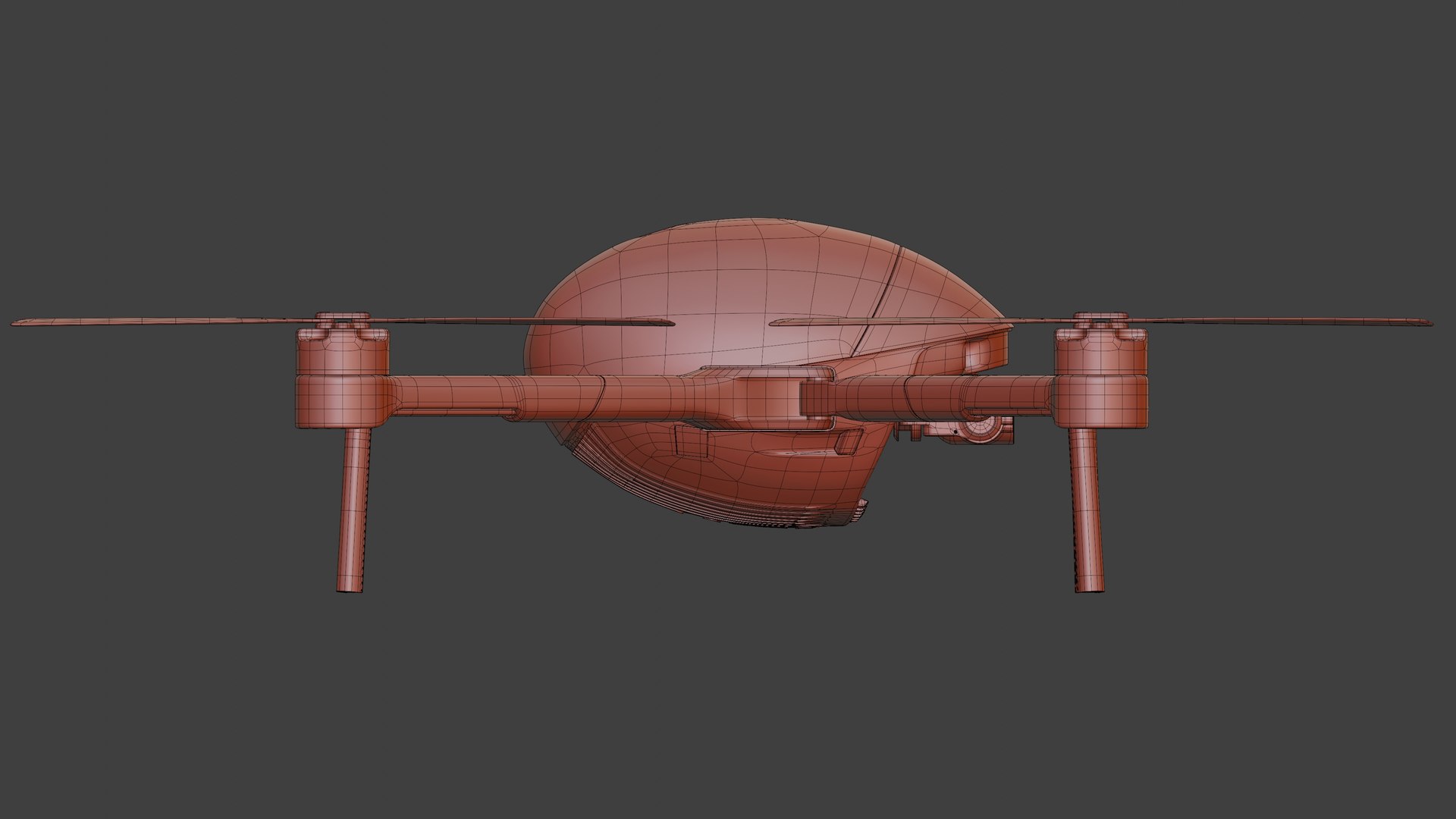 3D Drone Replica With Oval Egg Type Shape - TurboSquid 1740253