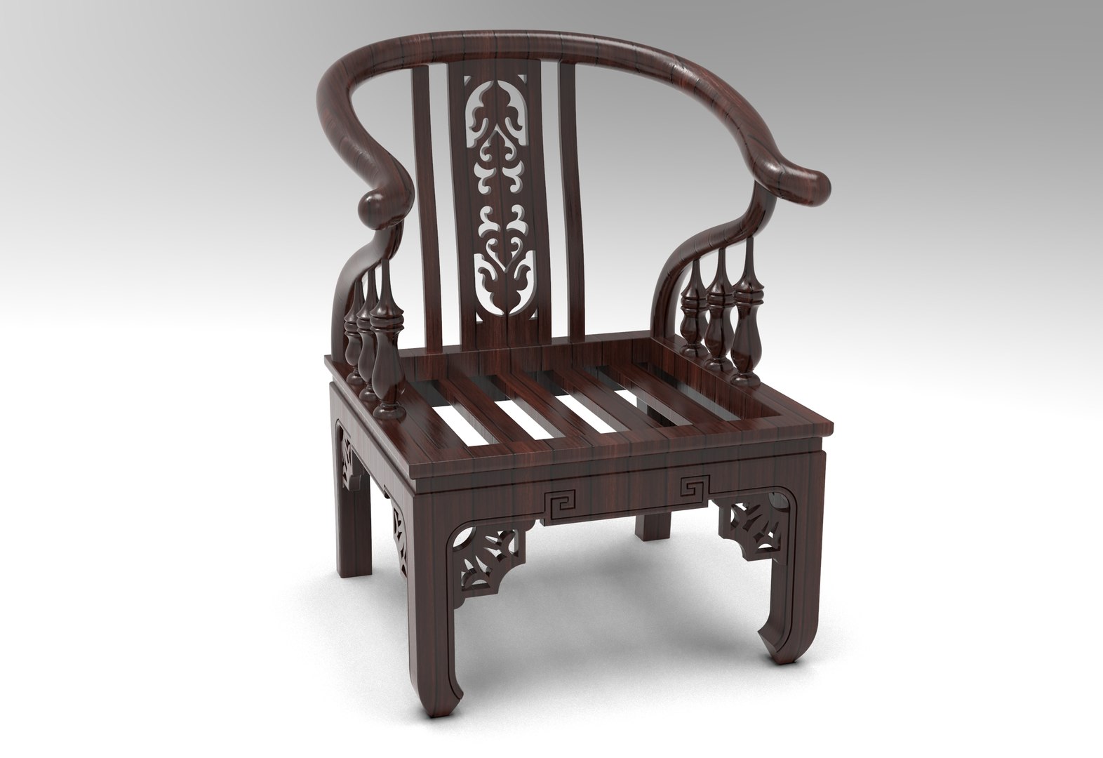 3D Chinese Chair Model - TurboSquid 2317401