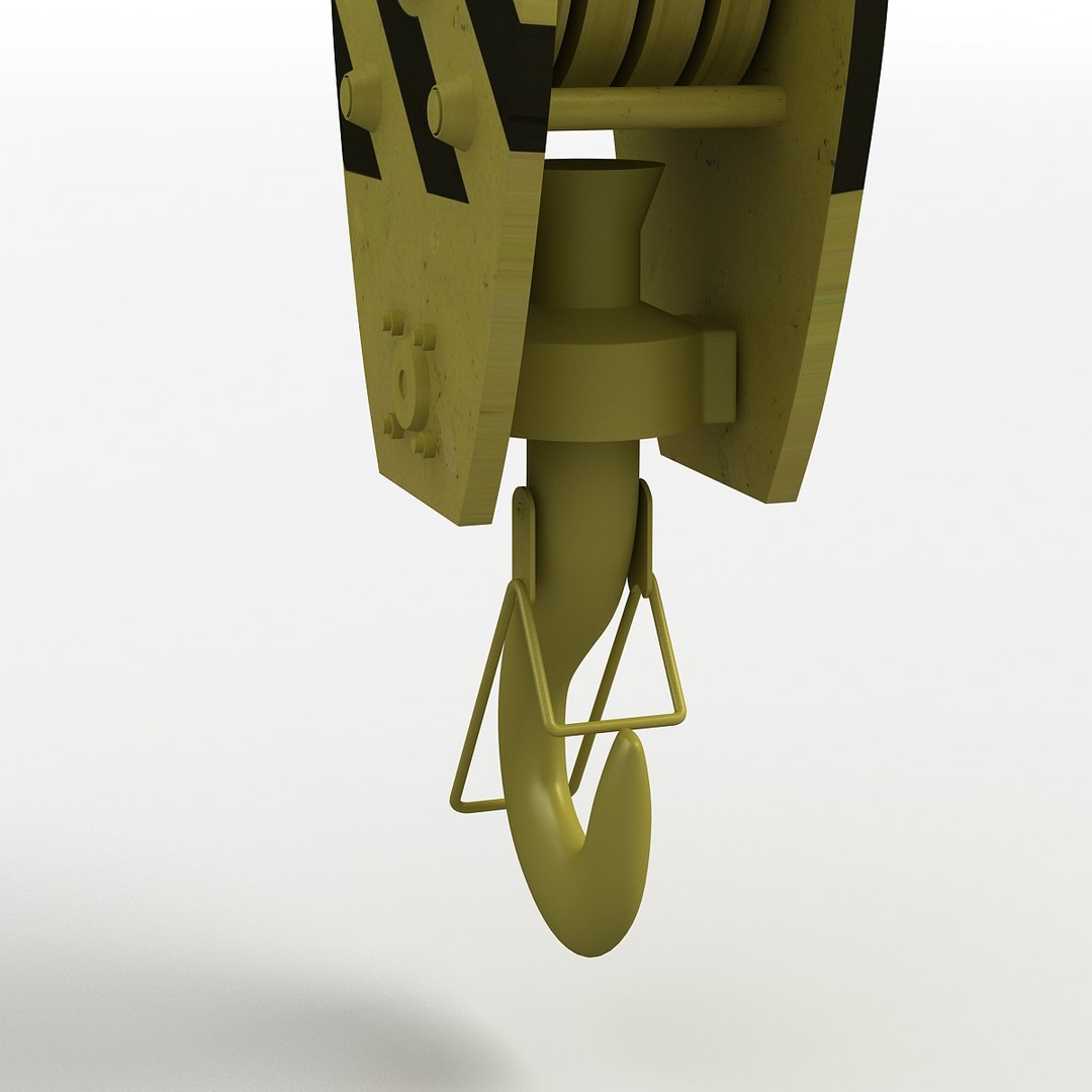 Crane Hook 3D Model - TurboSquid 1300687