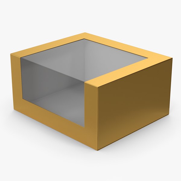 modelo 3d Golden Cake Box - TurboSquid 2048255