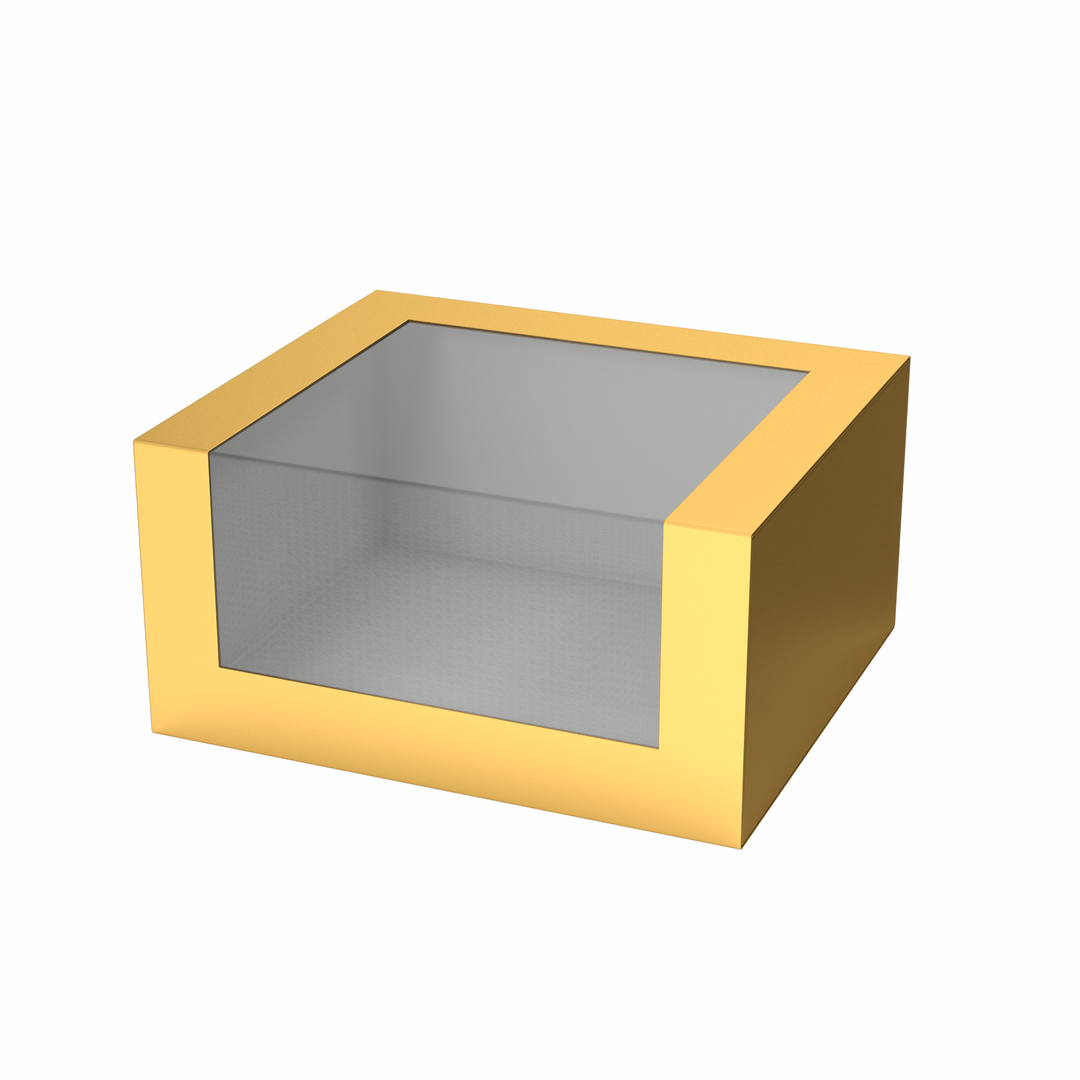 Golden Cake Box Model - TurboSquid 2048255