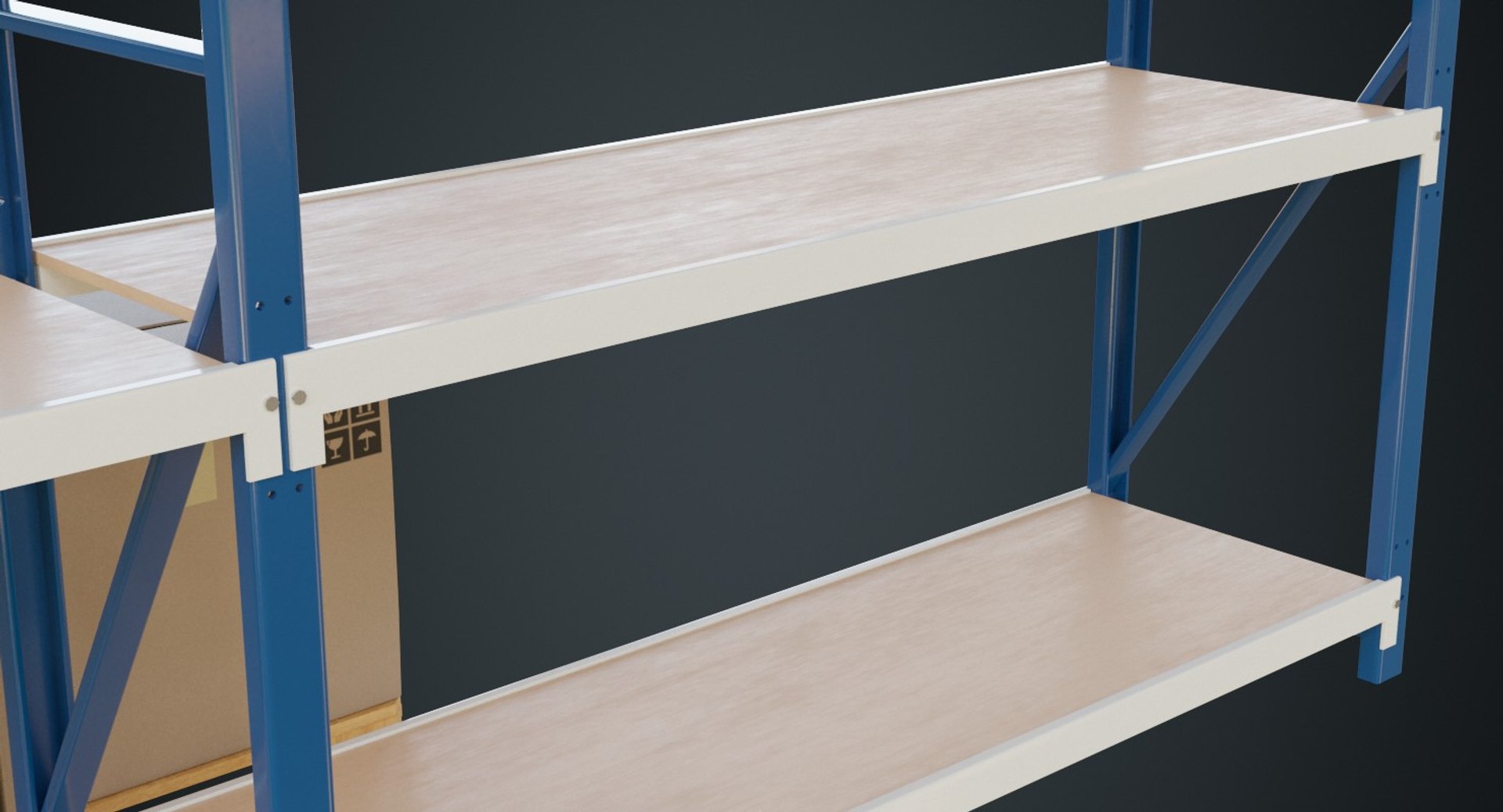 3D Boxes Pallet Shelf 1a Model - TurboSquid 1408965
