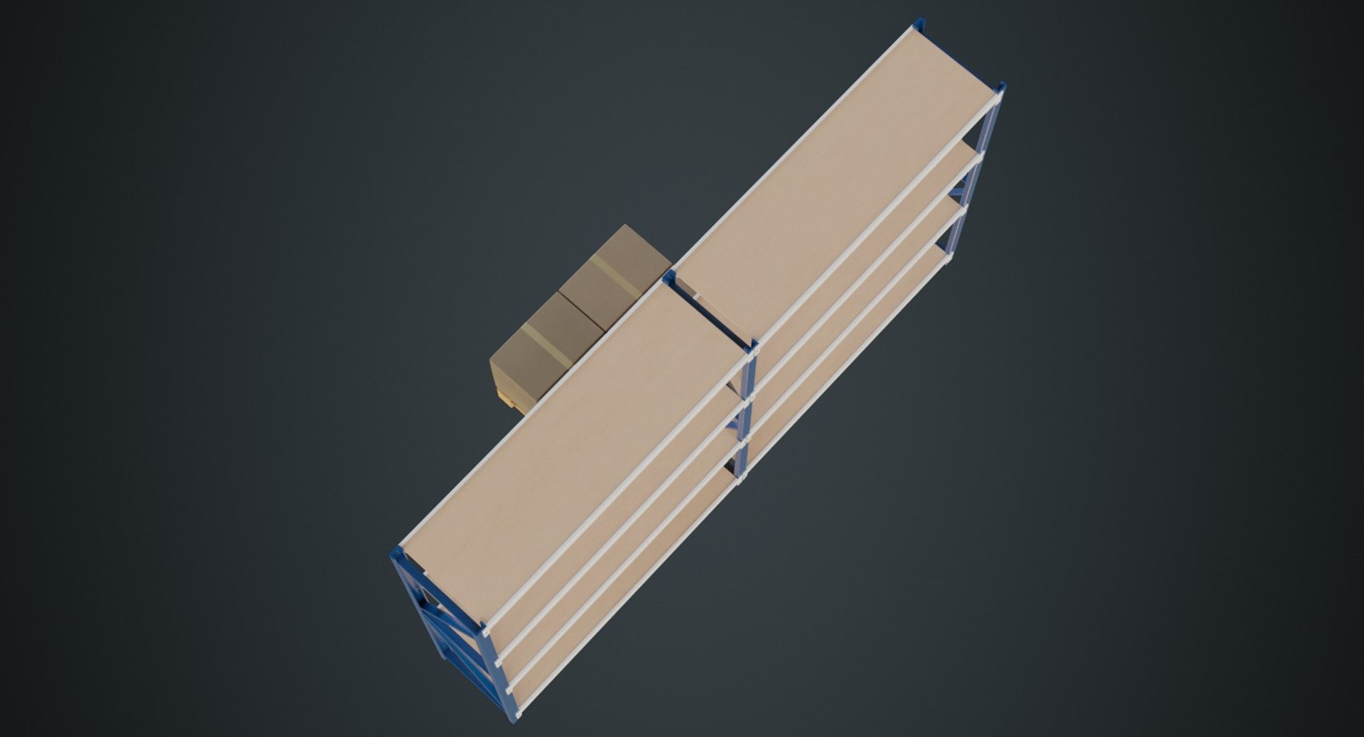 3D Boxes Pallet Shelf 1a Model - TurboSquid 1408965