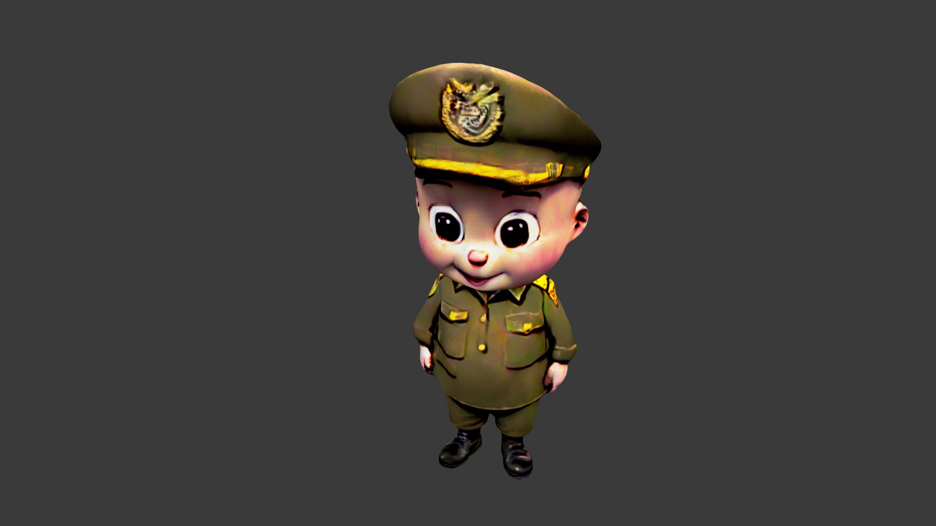 Baby Soldier 3D - TurboSquid 2128007