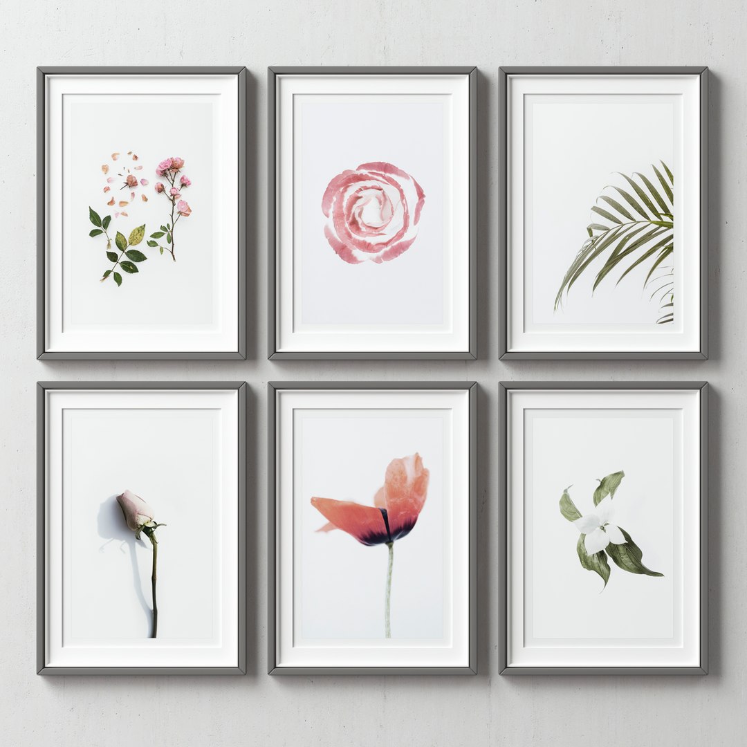 3D model picture frames set -134 - TurboSquid 1548741