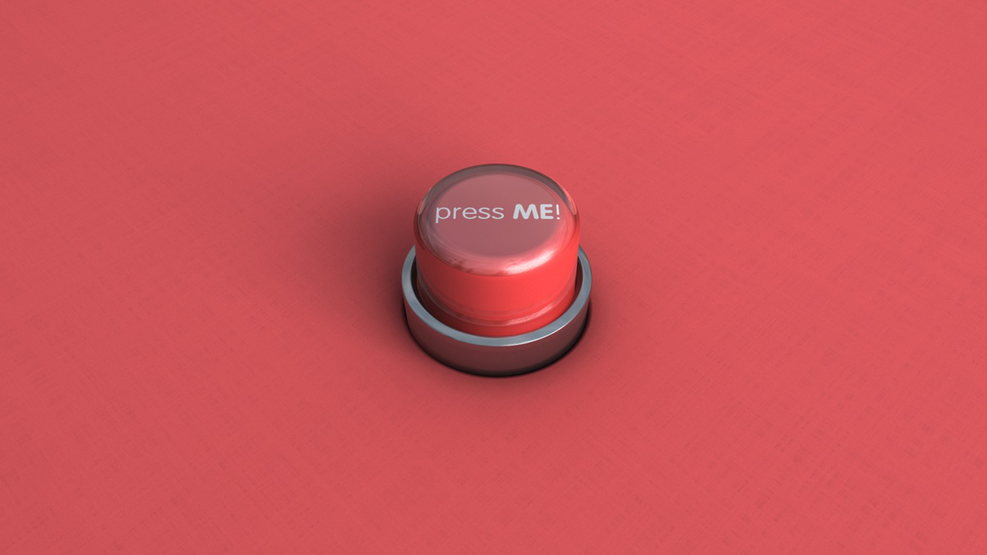 3d model of cartoon button