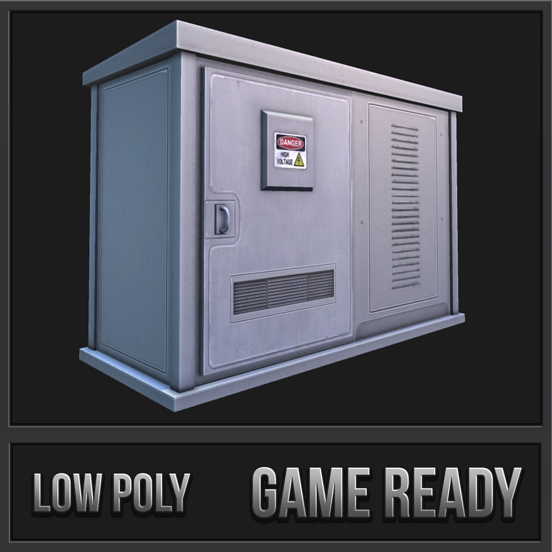 Utility Box 02 3d Model
