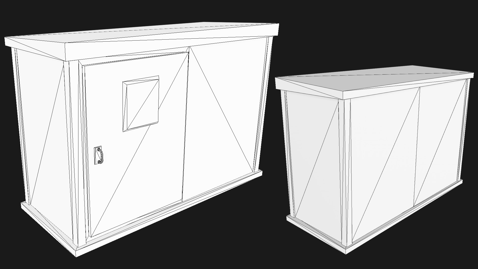 Utility Box 02 3d Model