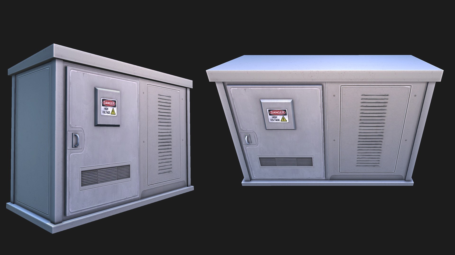 Utility Box 02 3d Model