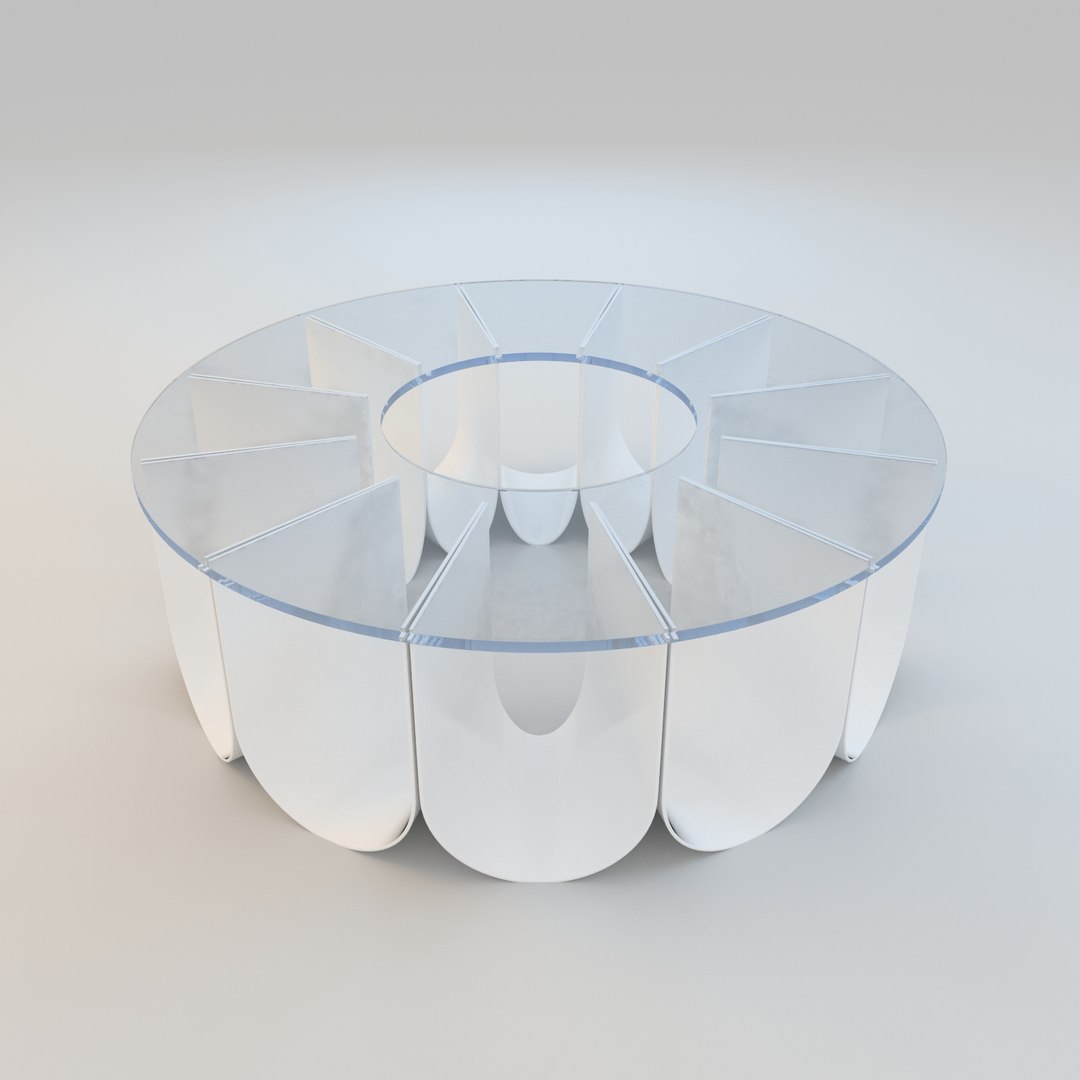 3d Cocktail Table Iride Roche Model