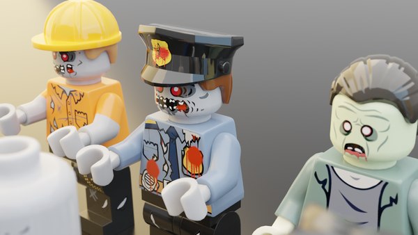 Lego Zombie pack 3D model - TurboSquid 1864946