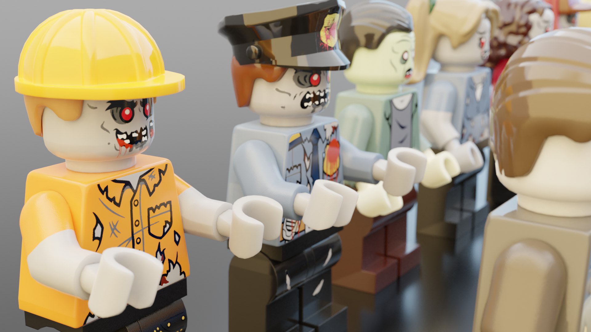 Lego Zombie Pack 3D Model - TurboSquid 1864946