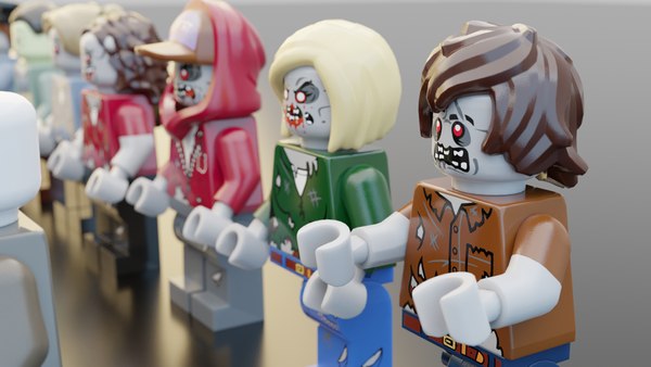Lego Zombie pack 3D model - TurboSquid 1864946