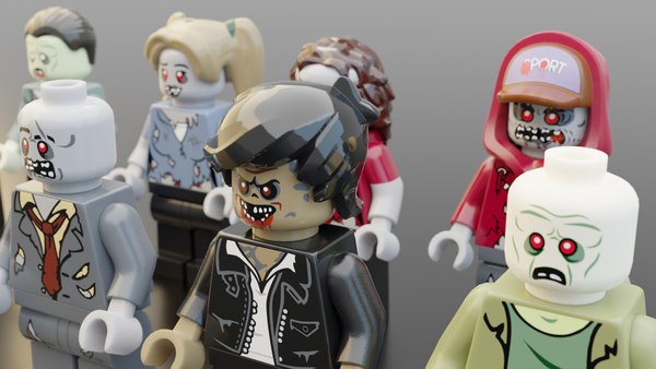 Lego Zombie pack 3D model - TurboSquid 1864946