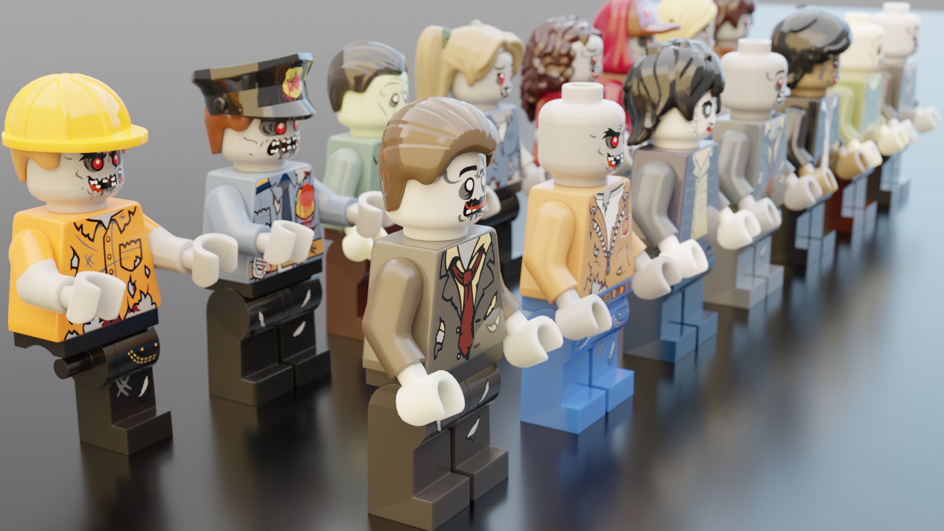 Lego Zombie Pack 3D Model - TurboSquid 1864946