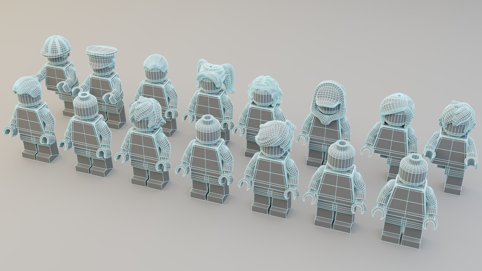 Lego Zombie Pack 3D Model - TurboSquid 1864946