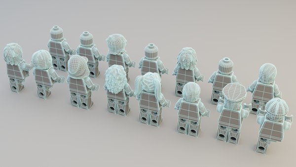 Lego Zombie pack 3D model - TurboSquid 1864946