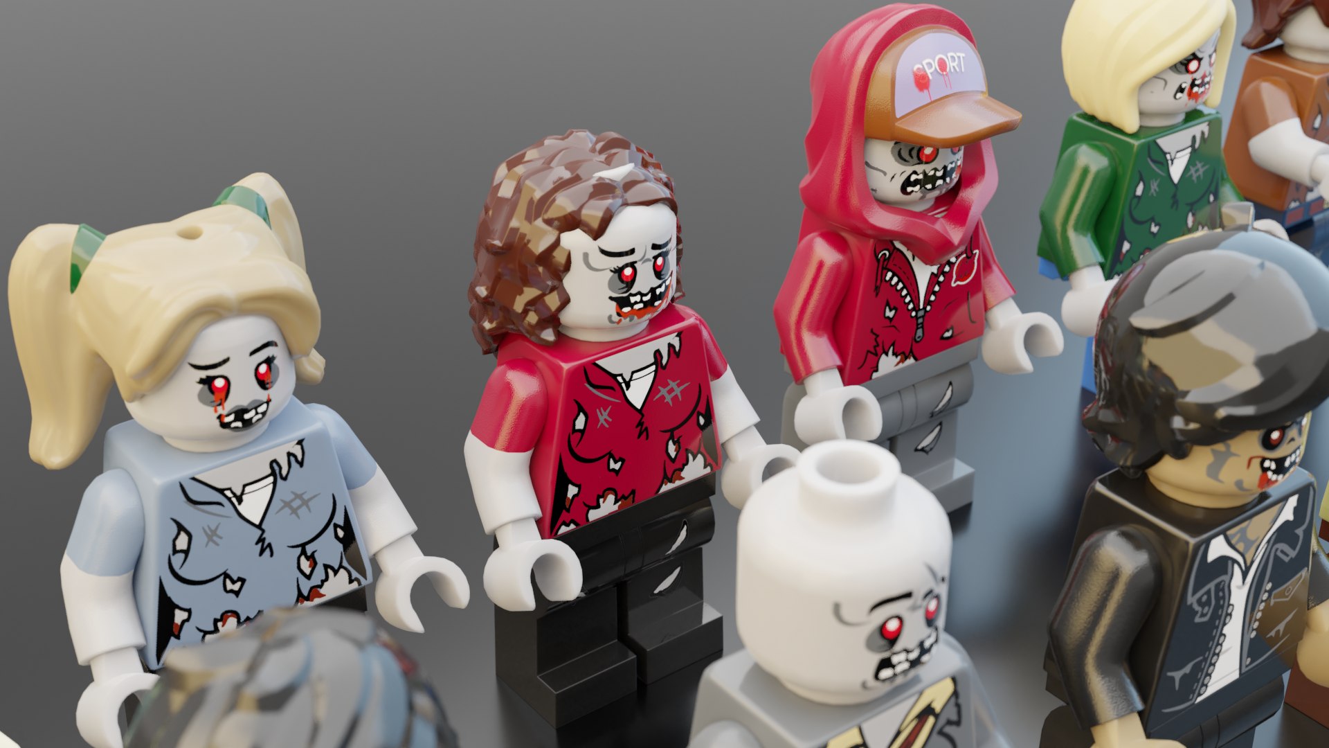 Lego Zombie Pack 3D Model - TurboSquid 1864946
