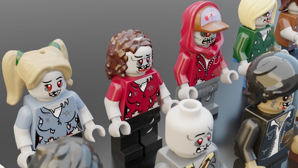 Lego Zombie pack 3D model - TurboSquid 1864946