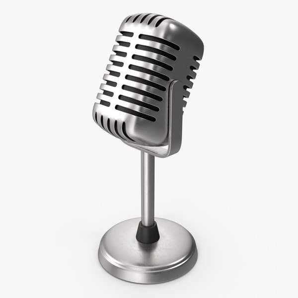 Retro Microphone 3D Models for Download | TurboSquid