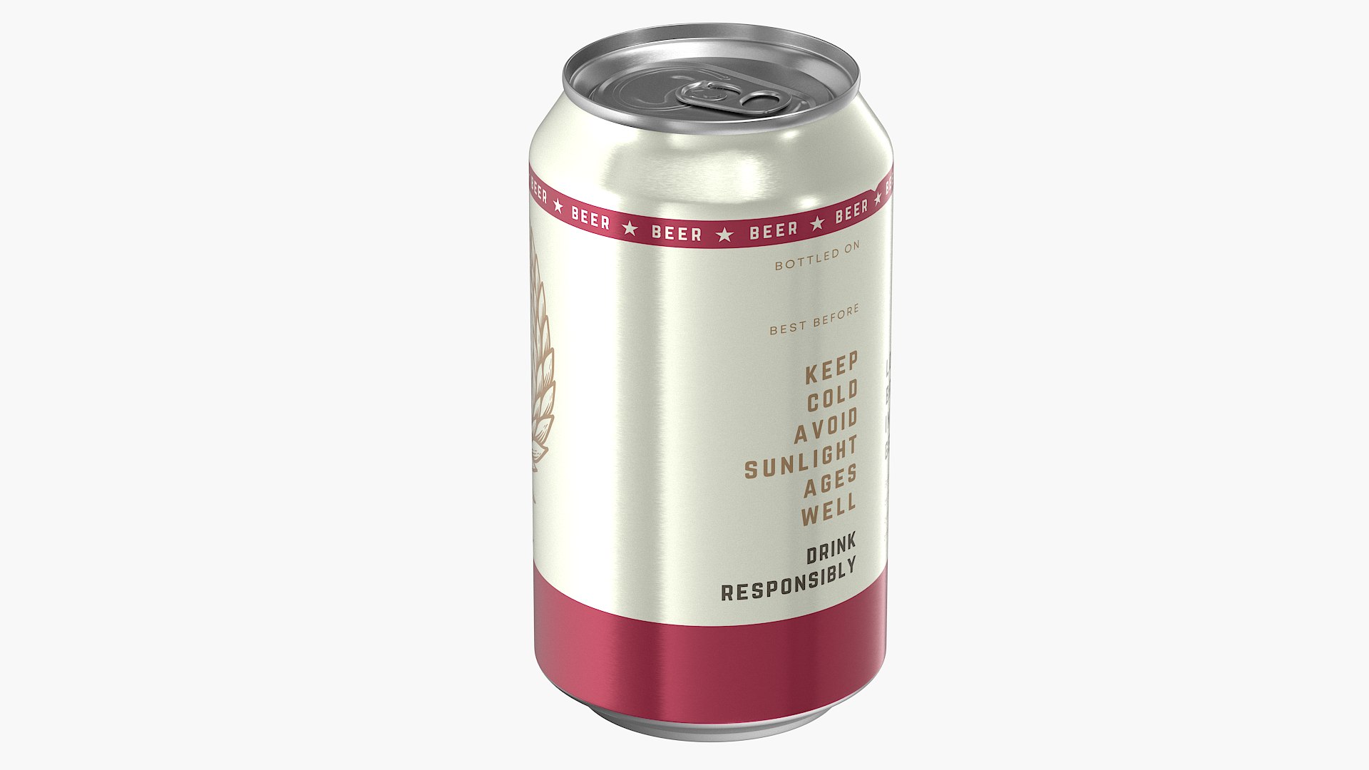 3D Standard Beer Can 355ml - TurboSquid 2389024