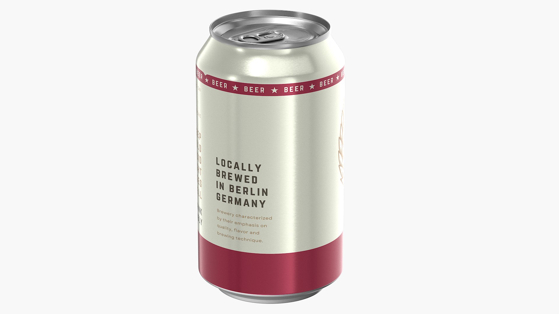 3D Standard Beer Can 355ml - TurboSquid 2389024