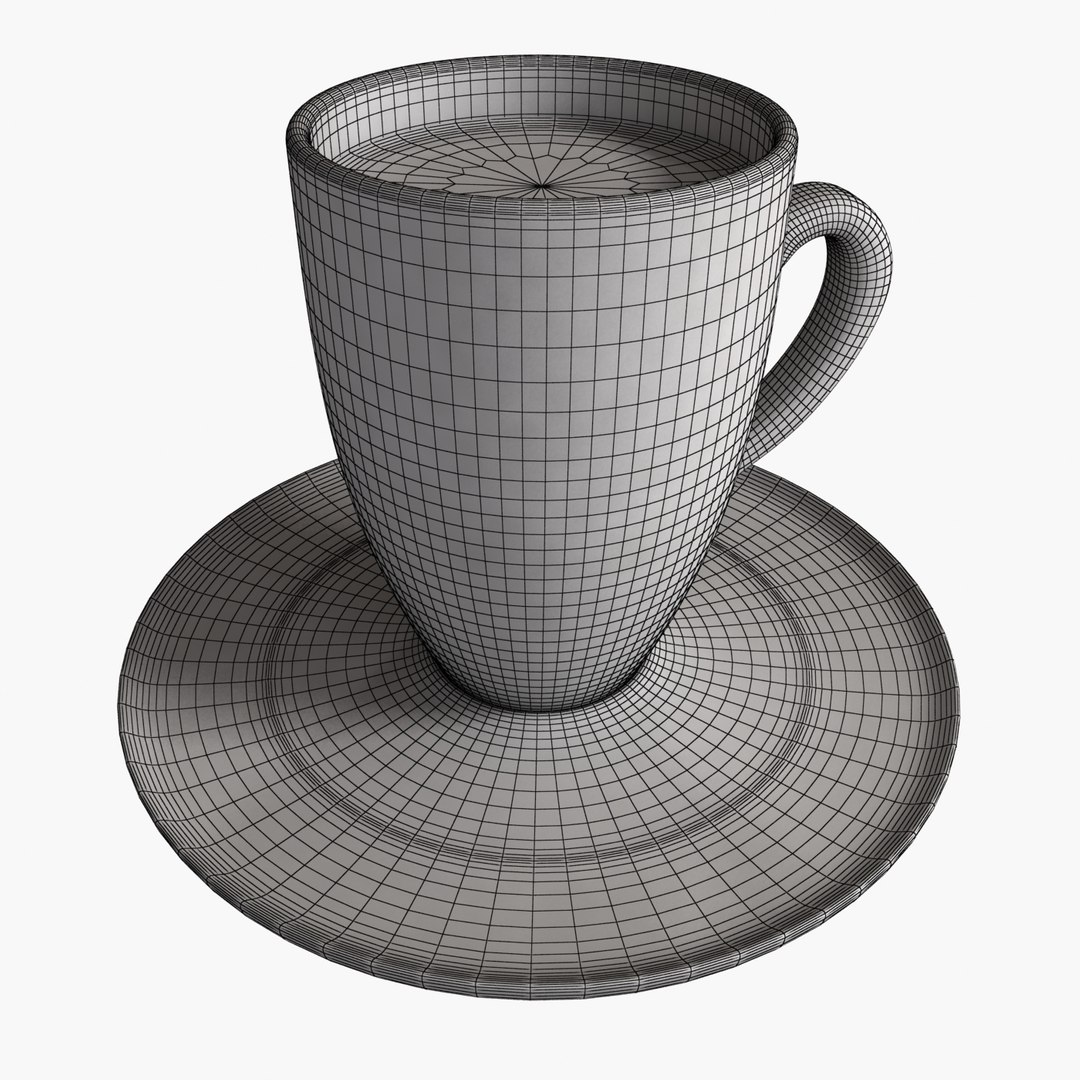 3d coffee cups model