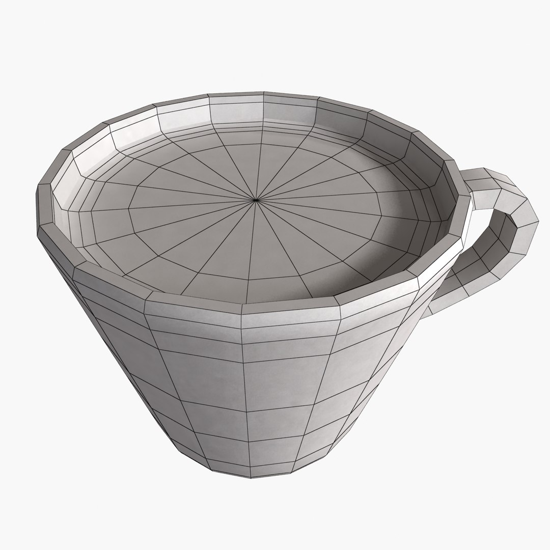 3d coffee cups model