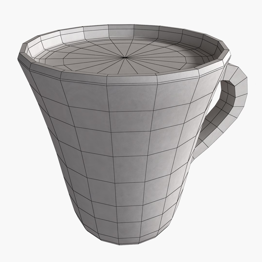 3d coffee cups model